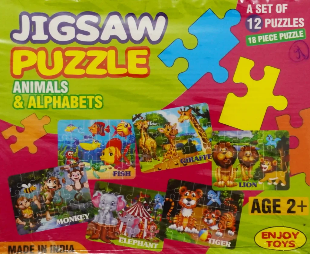 Animals, Alphabets Jigsaw Puzzle | Brain Development Puzzle